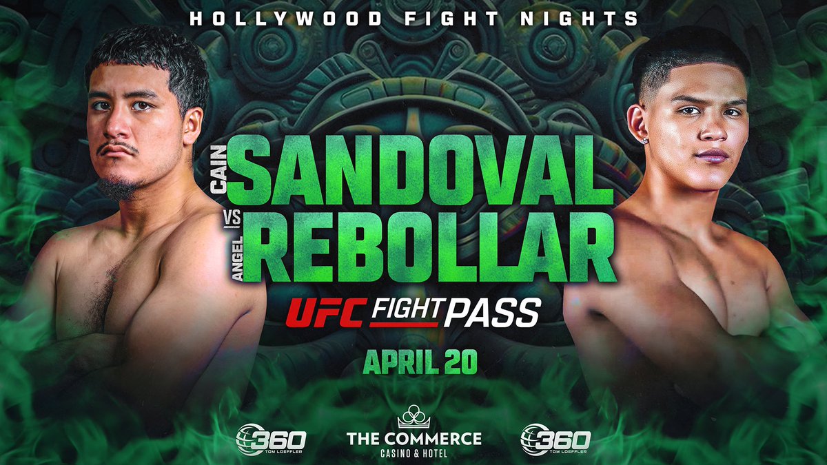 Cain Sandoval vs Angel Rebollar Announced For April 20 On UFC Fight ...